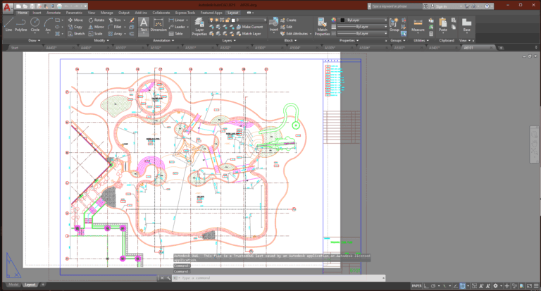 Denah dan Gambar CAD High Building Mall_A6101 | Sipilpedia