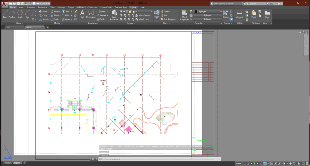 Denah dan Gambar CAD High Building Mall_A6201 | Sipilpedia