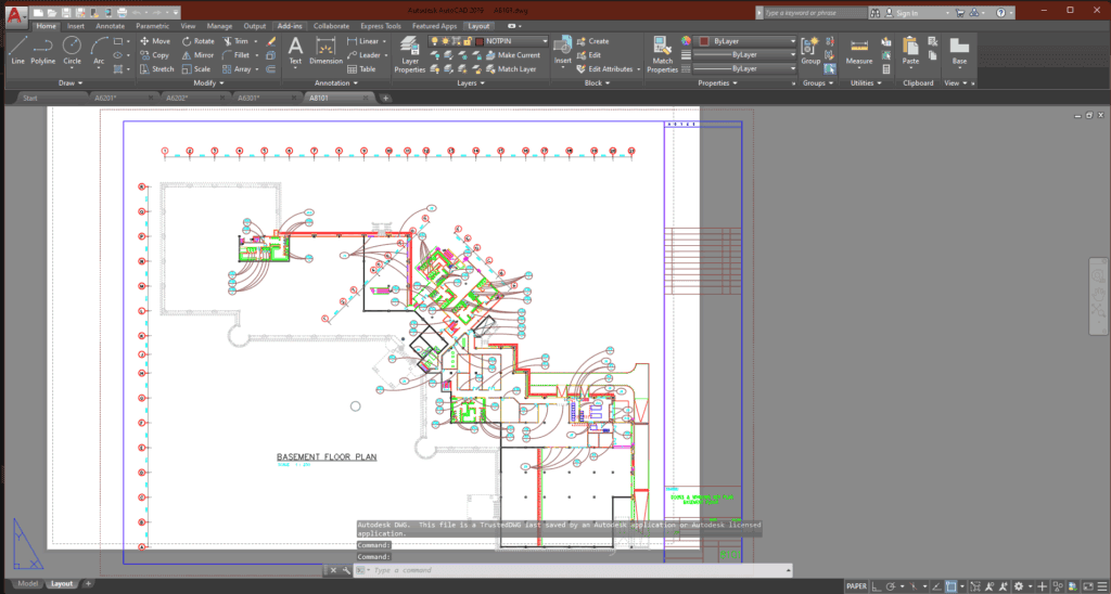 Denah dan Gambar CAD High Building Mall_A8101 | Sipilpedia