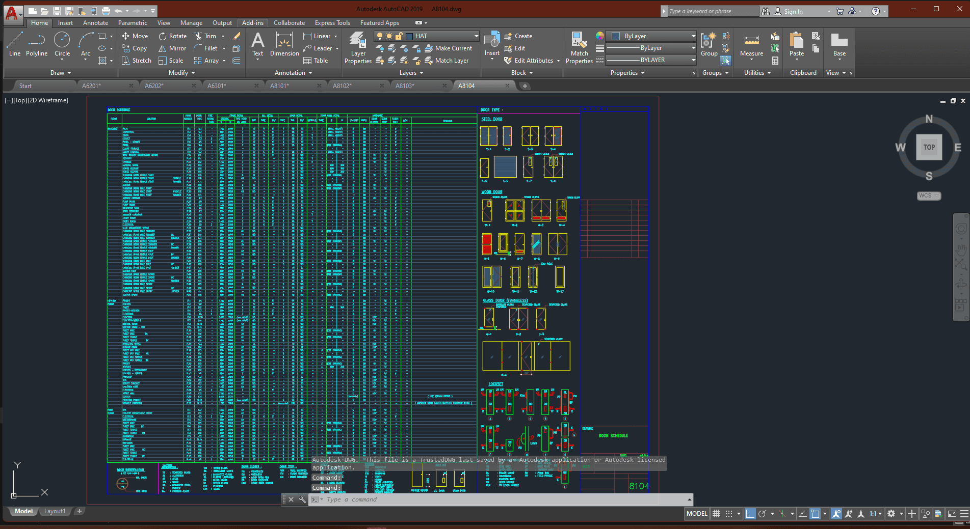 Denah dan Gambar CAD High Building Mall_A8104 | Sipilpedia