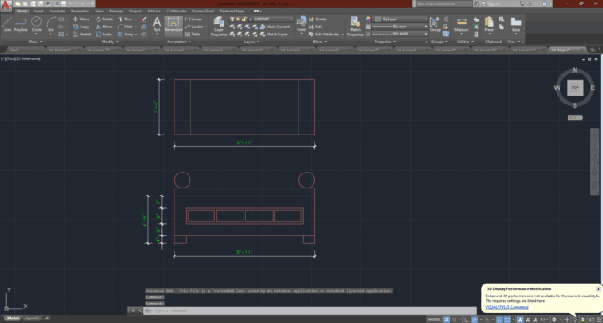 Denah dan Gambar CAD Interior_Meja | Sipilpedia