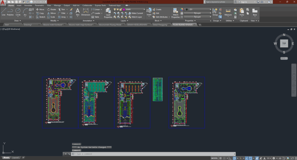 Denah dan Gambar CAD Interior Pusat Mode_PLAN RUANG KHUSUS | Sipilpedia