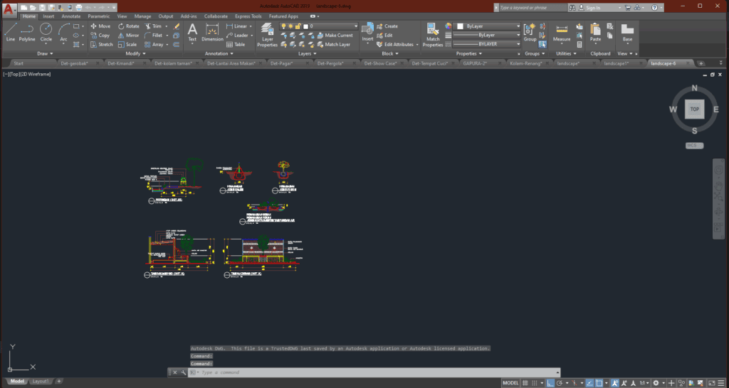 Denah dan Gambar CAD Landscape_landscape-6 | Sipilpedia