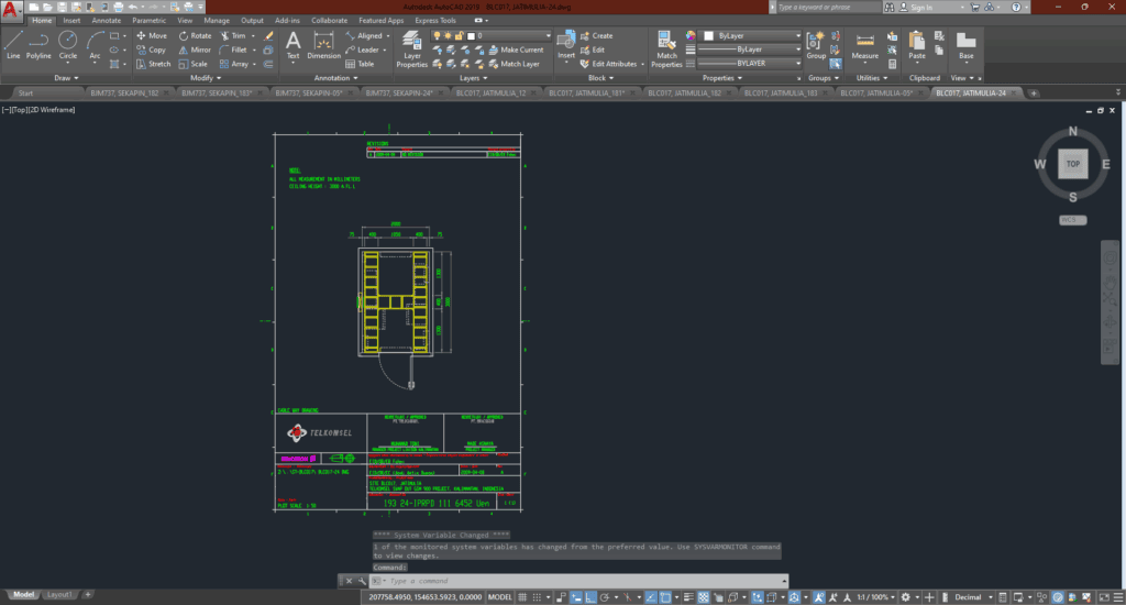Denah dan Gambar CAD_Gambar Kerja Bangunan BLC017, JATIMULIA-24 ...