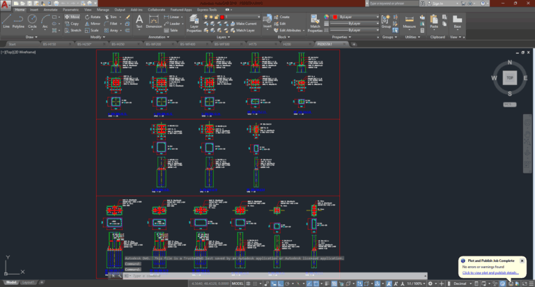 Denah dan Gambar CAD Struktur_PEDESTAL 1 | Sipilpedia