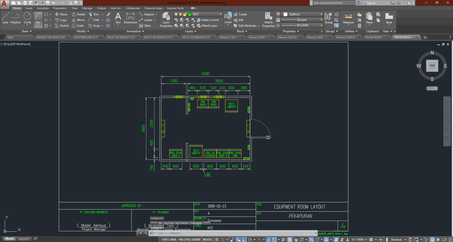 Denah dan Gambar CAD_Gambar Kerja Bangunan PEKAPURAN-1 | Sipilpedia