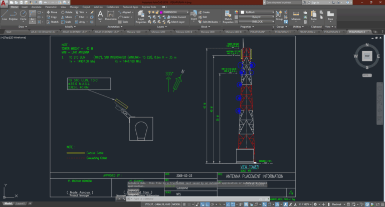 Denah dan Gambar CAD_Gambar Kerja Bangunan PEKAPURAN-4 | Sipilpedia