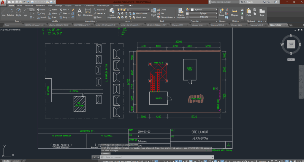 Denah dan Gambar CAD_Gambar Kerja Bangunan PEKAPURAN | Sipilpedia