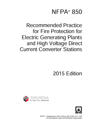 NFPA 850-2015 – Recommended Practice for Fire Protection for Electric ...