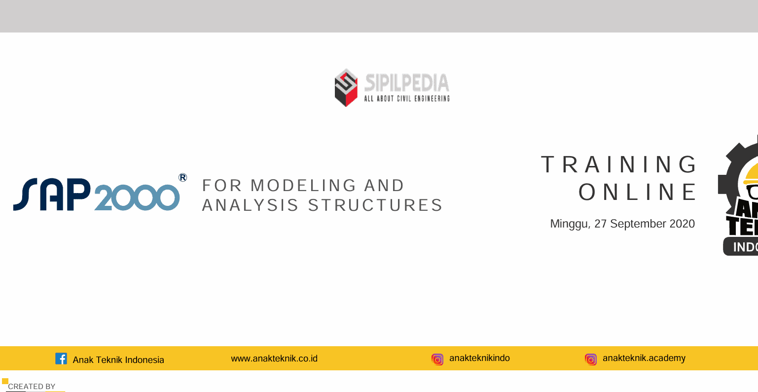 Materi SAP2000 – FOR MODELING AND ANALYSIS STRUCTURES | Sipilpedia
