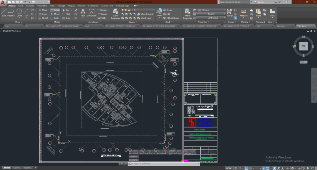 Denah dan Gambar CAD Residential Tower_15th floor | Sipilpedia