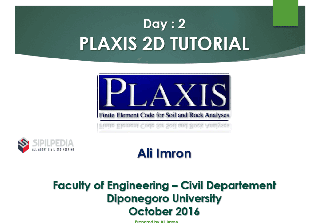 Modul Pelatihan Software Plaxis | Sipilpedia