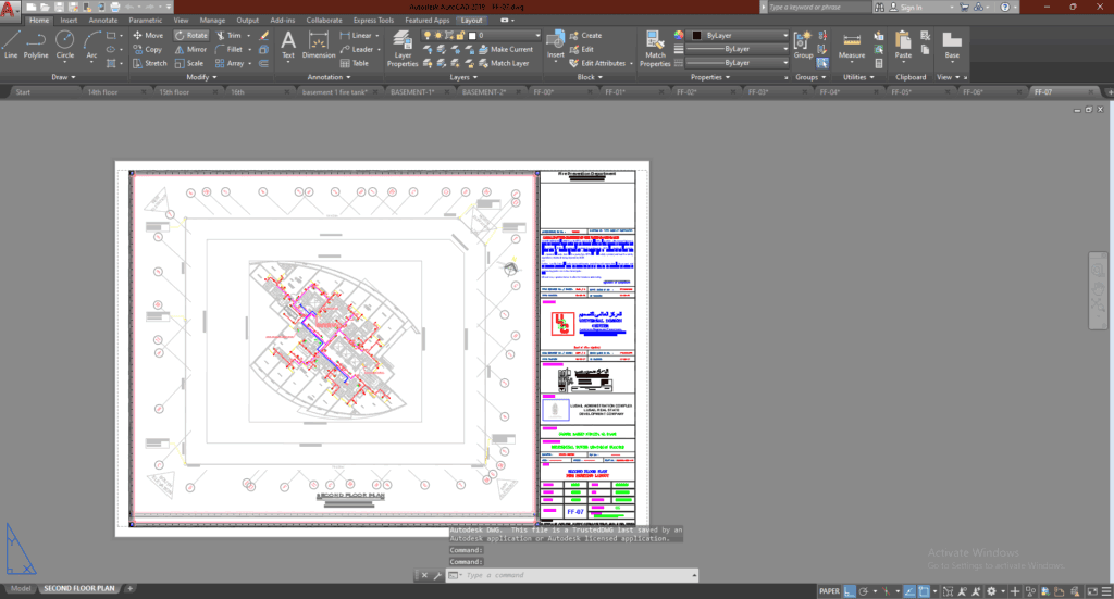 Denah dan Gambar CAD Residential Tower_FF-07 | Sipilpedia