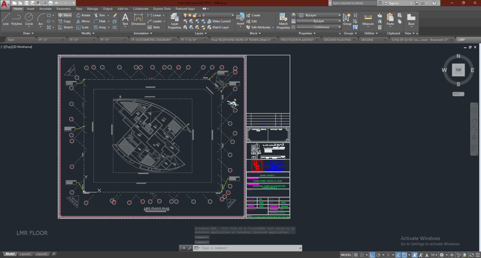 Denah dan Gambar CAD Residential Tower_LMR | Sipilpedia