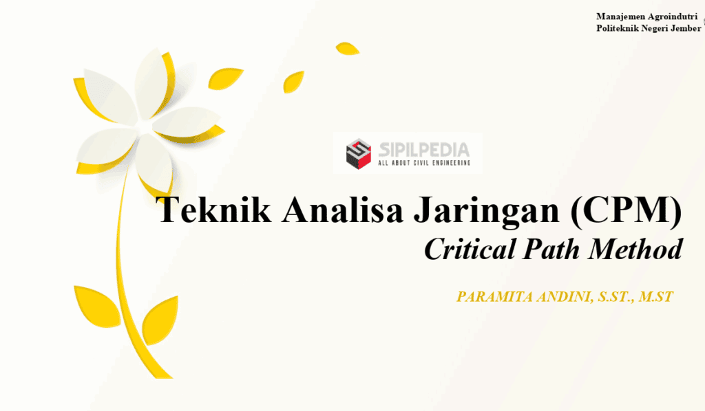 Critical Path Method (CPM) | Sipilpedia