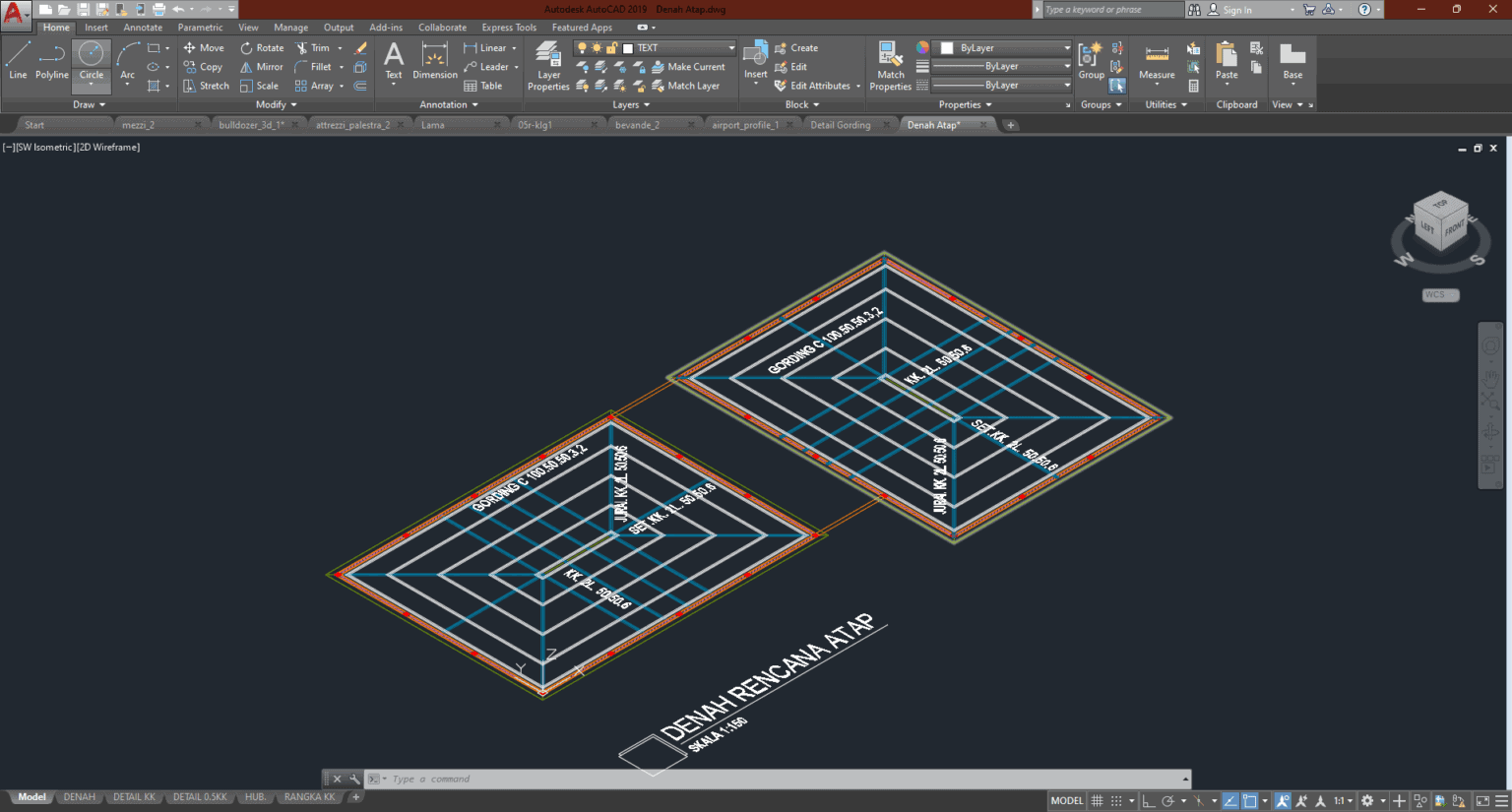 GAMBAR AUTOCAD_Detailing CAD_Detail Bangunan Gedung lantai 3 | Sipilpedia