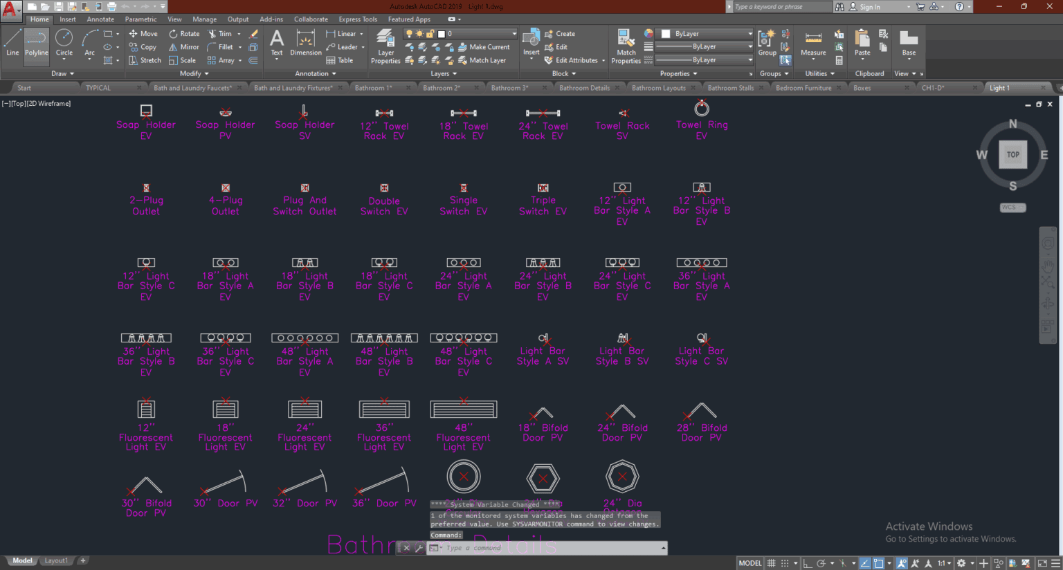 Denah dan Gambar CAD_Simbol, Notasi Arsitektur dan Block Lib-M ...