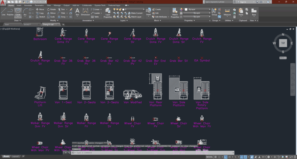 Denah dan Gambar CAD_Simbol, Notasi Arsitektur dan Block Lib-Orang ...