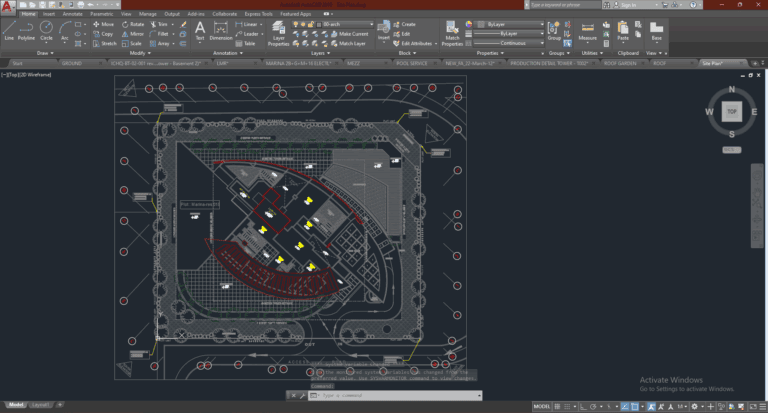 Denah dan Gambar CAD Residential Tower_Site Plan | Sipilpedia