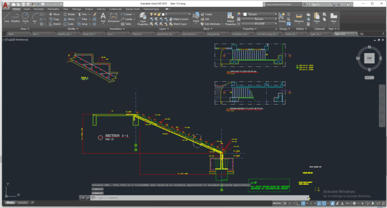 GAMBAR AUTOCAD_Detailing CAD_Detail Kumpulan tangga | Sipilpedia
