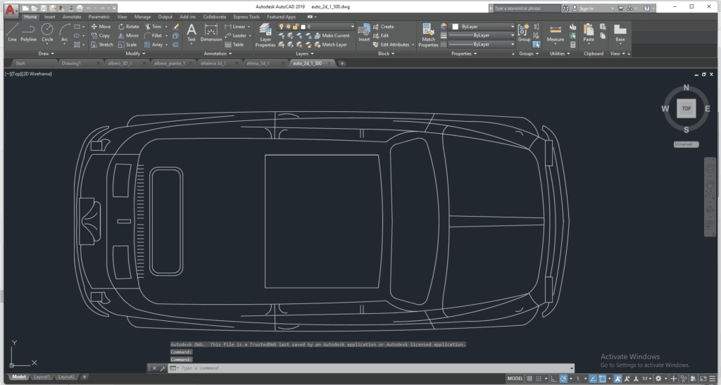 GAMBAR AUTOCAD_Detailing CAD_Detail Mobil 2D | Sipilpedia