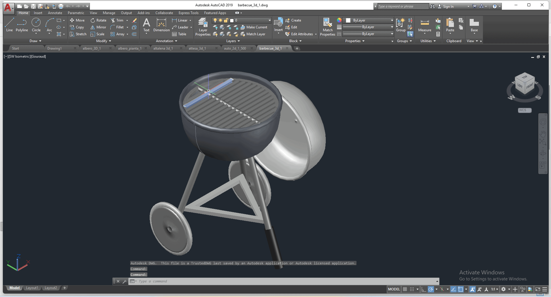 GAMBAR AUTOCAD_Detailing CAD_Detail Meja 3D | Sipilpedia