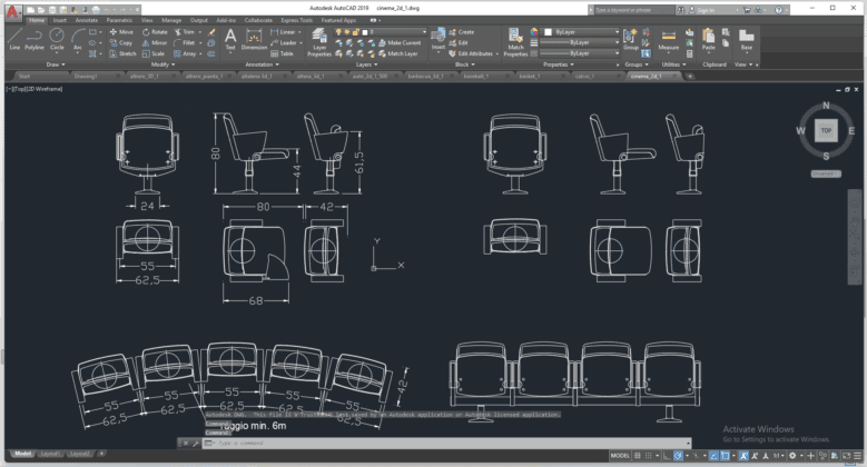 GAMBAR AUTOCAD_Detailing CAD_Detail Meja Kursi 2D | Sipilpedia