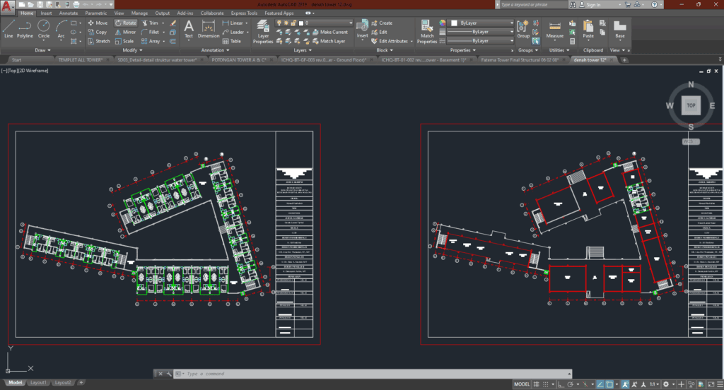 Denah dan Gambar CAD Tower_RESIDENTIAL TOWER – LIGHTNING & EARTHING ...