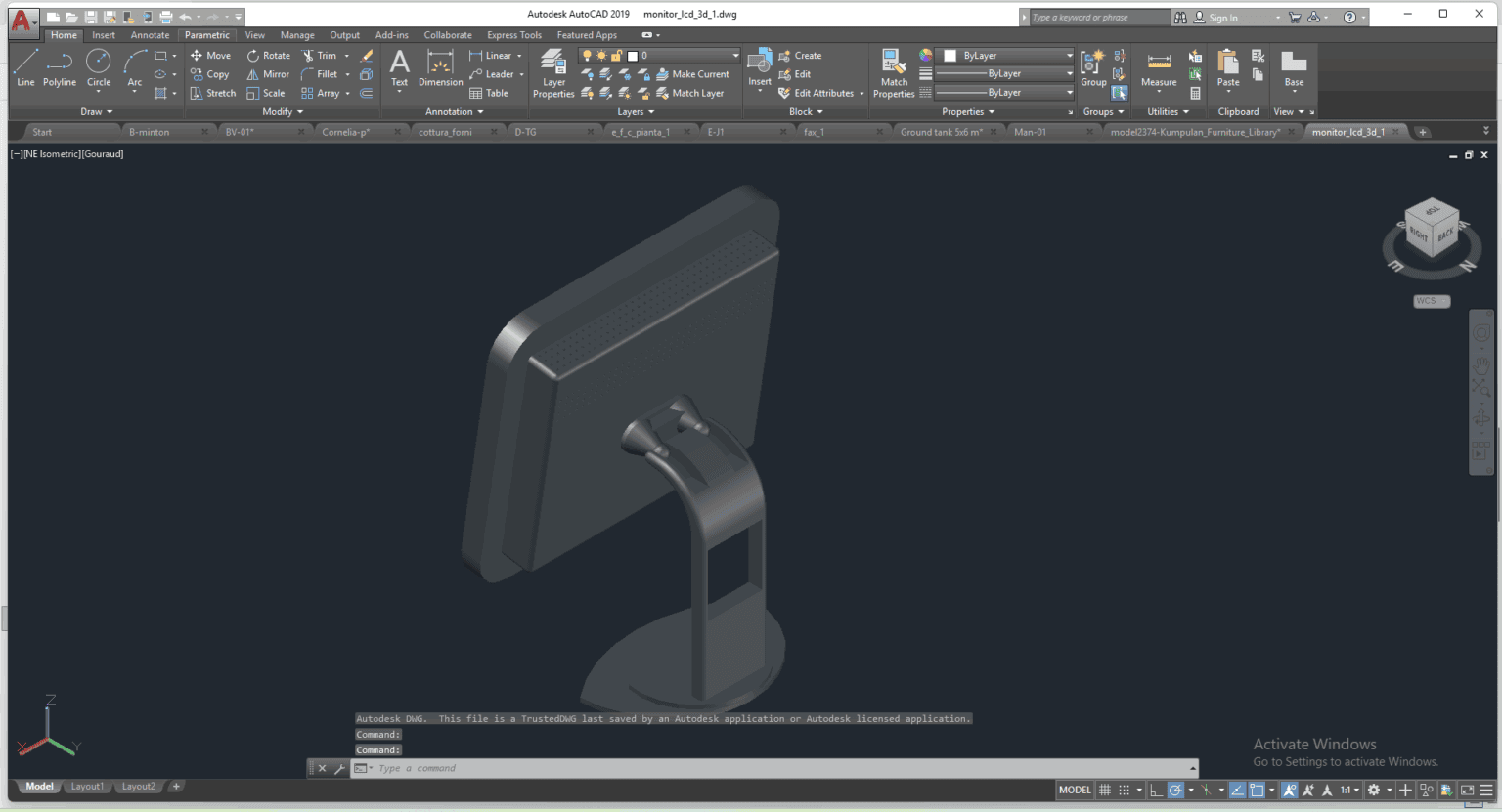 GAMBAR AUTOCAD_Detailing CAD_Detailing PC Komputer 3D | Sipilpedia
