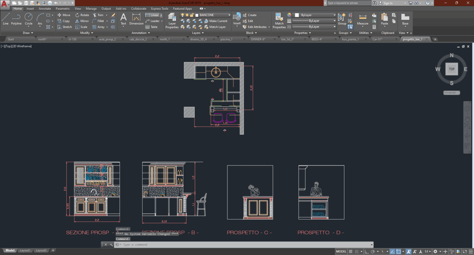 GAMBAR AUTOCAD_Detailing CAD_Detail Cafe 2D | Sipilpedia