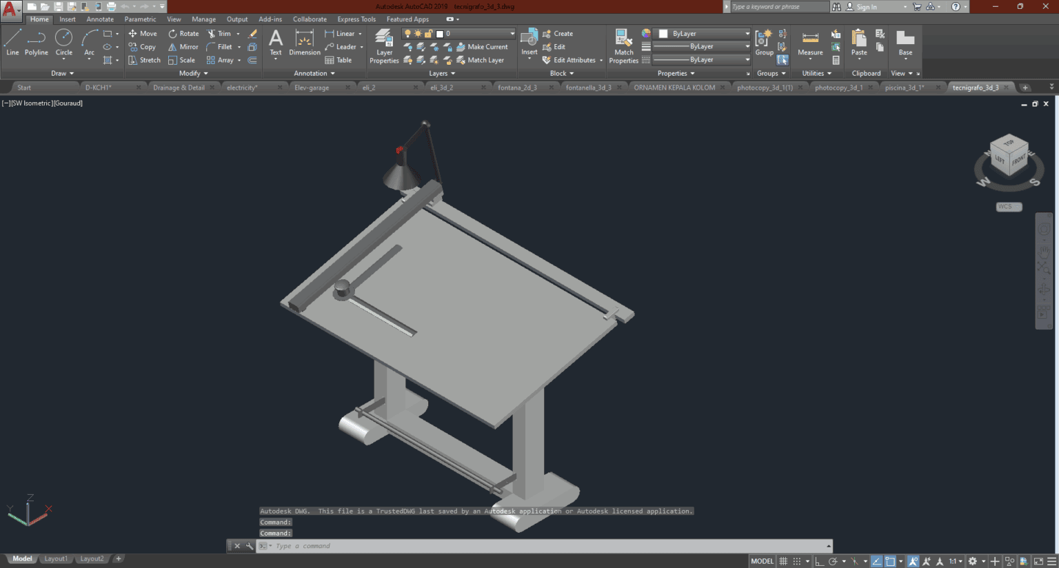 GAMBAR AUTOCAD_Detailing CAD_Detail Drawings board 3D | Sipilpedia