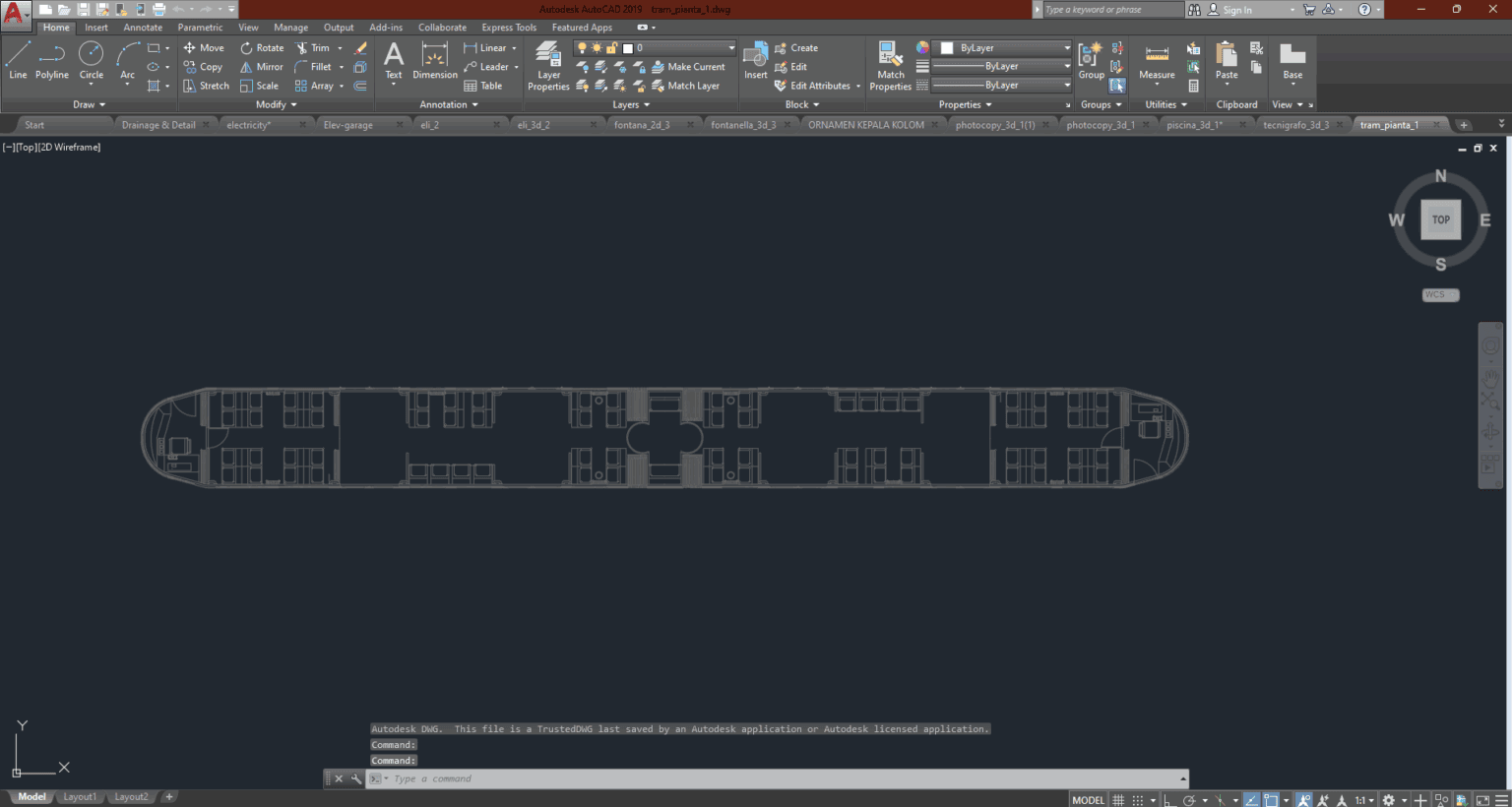 GAMBAR AUTOCAD_Detailing CAD_Detail Kereta 2D | Sipilpedia