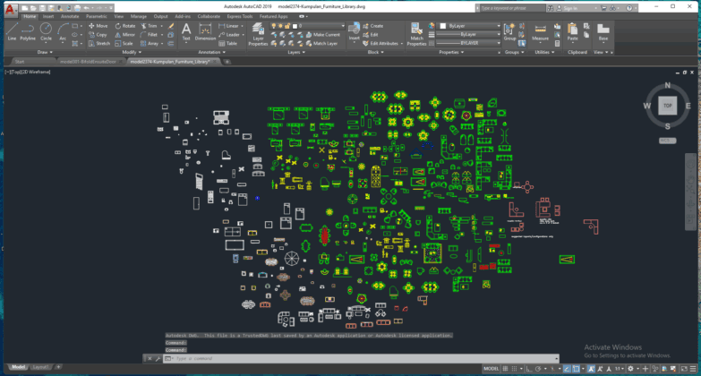 GAMBAR AUTOCAD_Detailing CAD_Modeling model dwg 2351-2374 Kumpulan Furniture Library | Sipilpedia