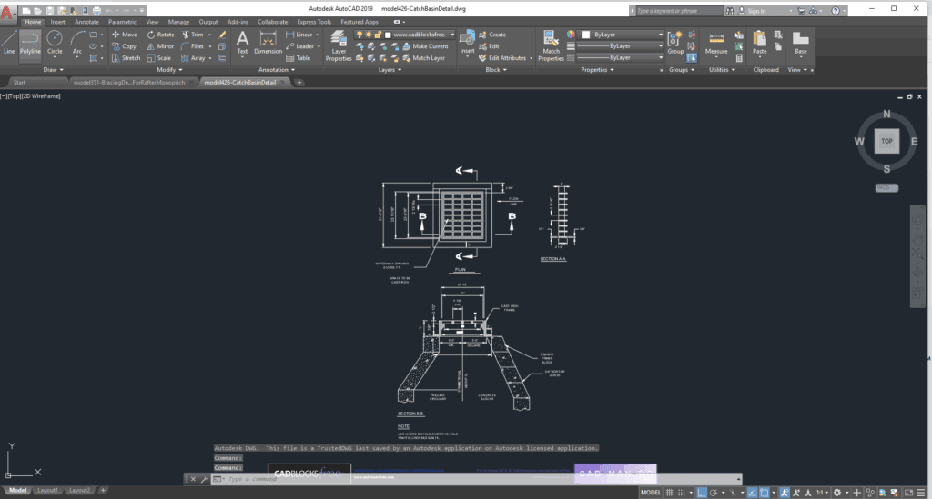 GAMBAR AUTOCAD_Detailing CAD_Modeling model dwg426-500 | Sipilpedia