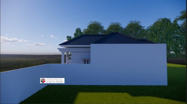 Gambar Rumah Lengkap_RAB dan Gambar Konsep Rumah Tinggal 1 Lantai ...